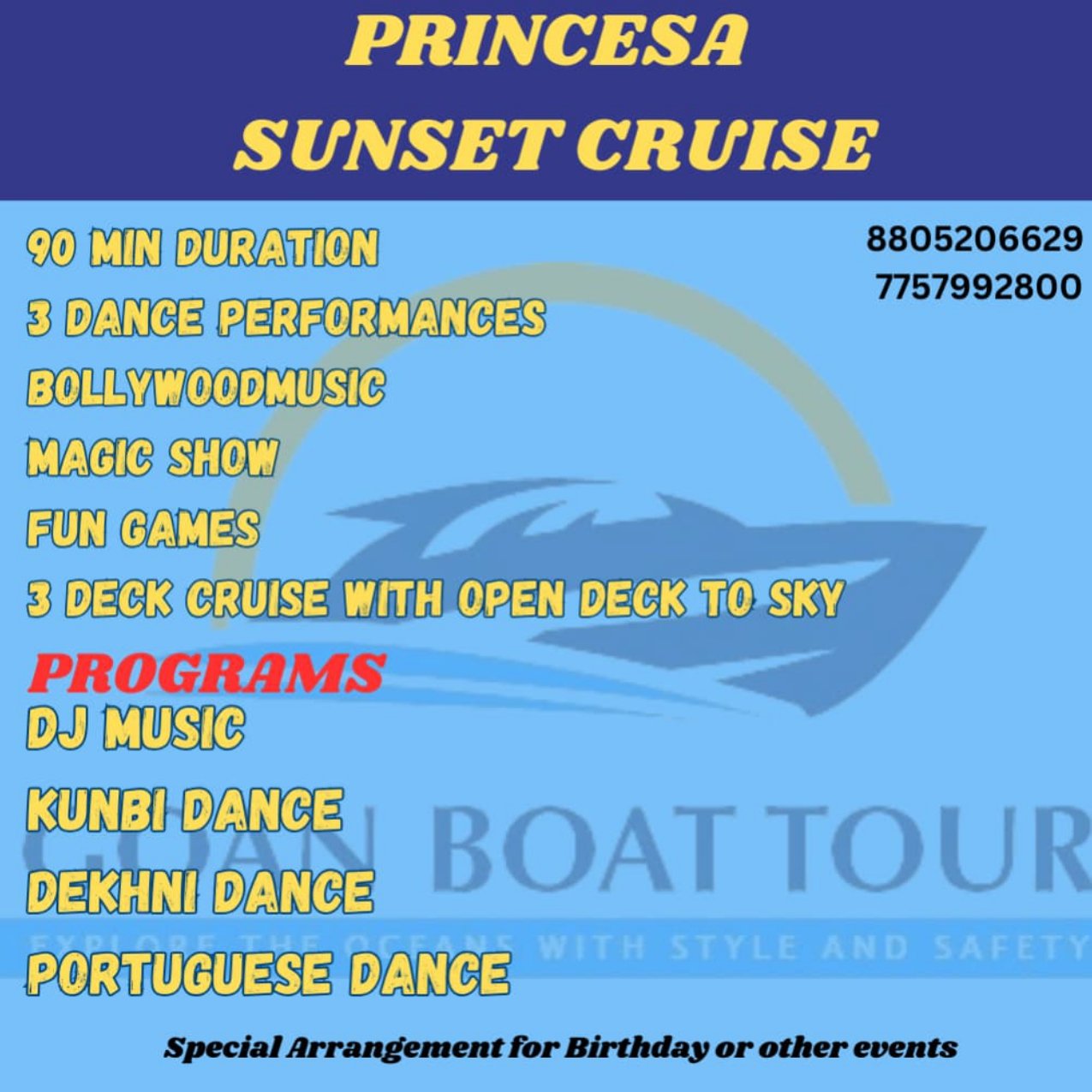 Princessa sunset cruise – goanboattour